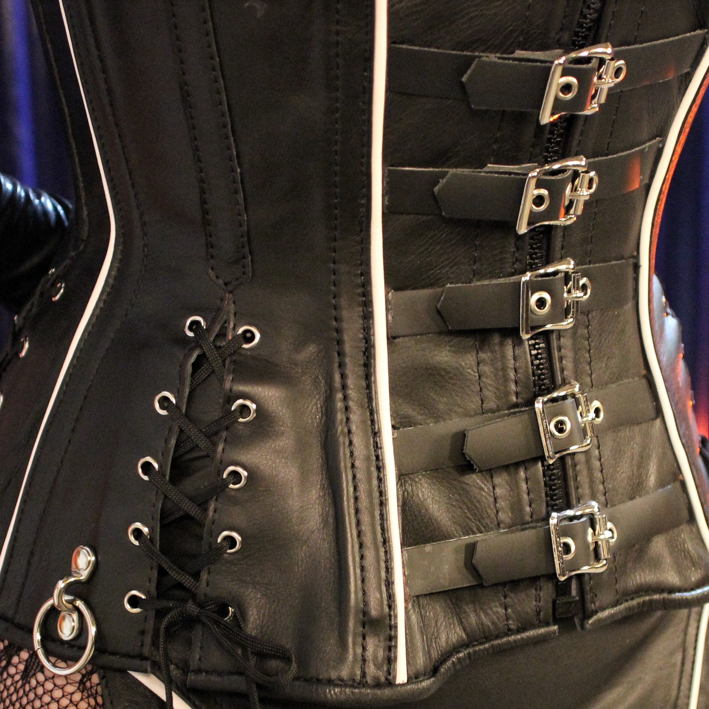 Full Body Deluxe Overbust Custom Leather Corset - Leather64TEN Chicago