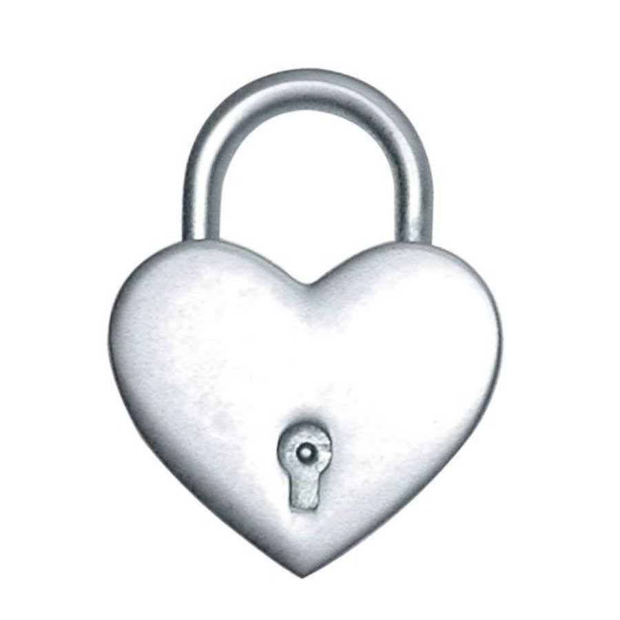 Large Chrome Heart Padlock – Leather64TEN